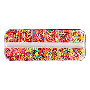 Glitter Flakes Stars Love Heart Numbers English Mixed Sequins Epoxy Resin Mold Filler Nail Art Decorations