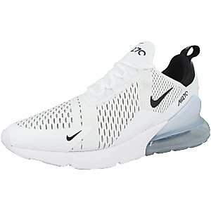 NIKE Men's Air Max 270 Sneaker, White White Black White 100, 9.5