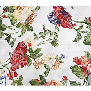 Polycotton Fabric Printed Bouquet / 60" Wide/Sold by The Yard