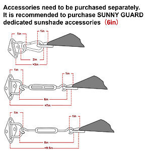 SUNNY GUARD Sun Shade Sail 12'x12'x12' Triangle Terra UV Block Sunshade for Backyard Yard Deck Patio Garden Outdoor Activities and Facility(We Make Custom Size)