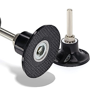 5-Pack Disc Pad Holder Adapter with 1/4" Shank Die Grinder Backing Pad Disc Holder, 1in 2in 3in Disc Pad Sanding Disc Adapter Rubber Pad for Polishing Sanding Grinding