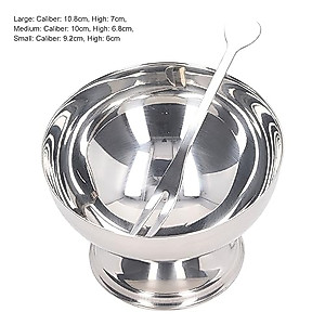 YYQTGG Trifle Tasting Bowls, Scratch Proof Elegant Surface Dessert Pudding Bowls Rust Resistant for Restaurant (150ml)