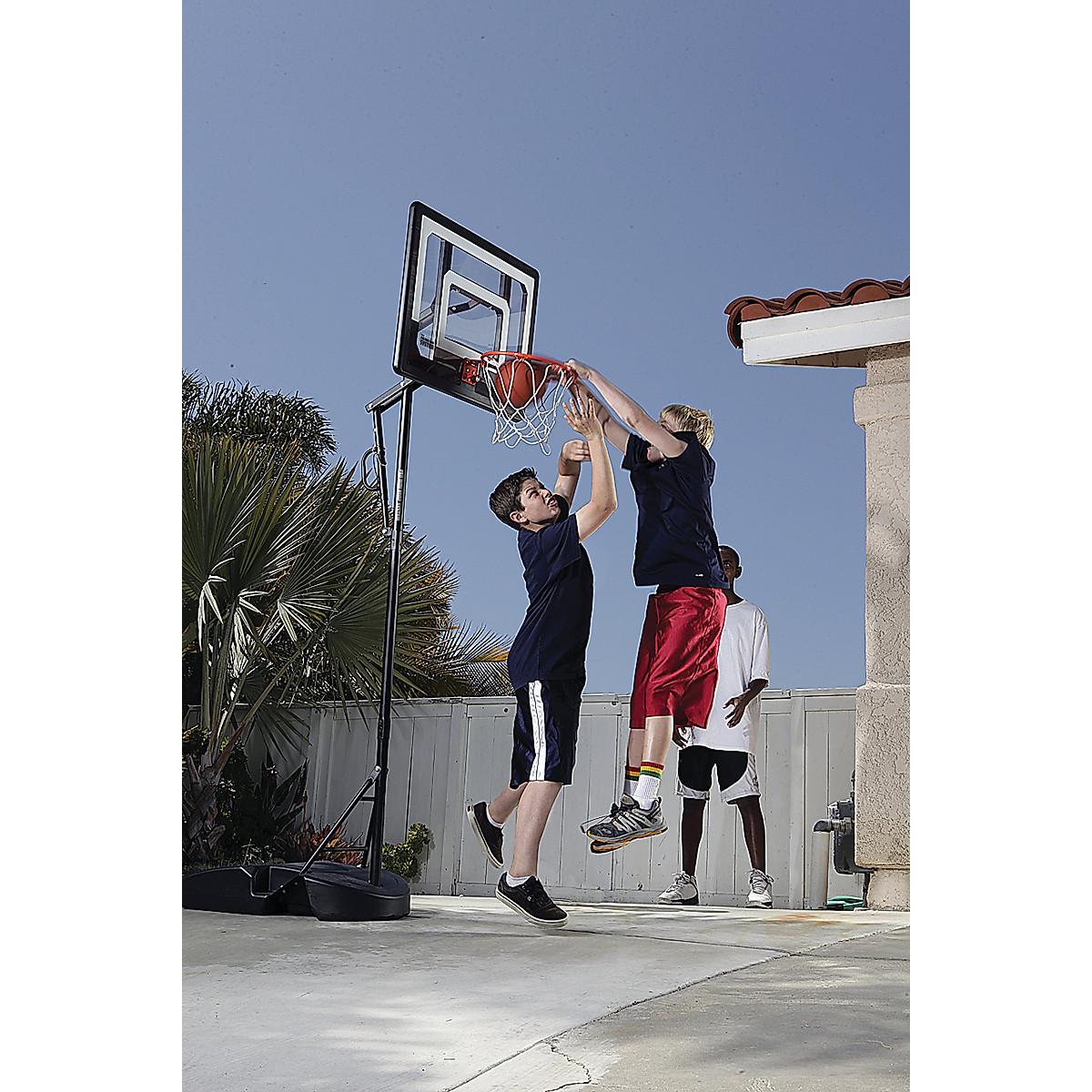 SKLZ Pro Mini Hoop Basketball System with Adjustable-Height Pole and 7-Inch Ball, HP08-000