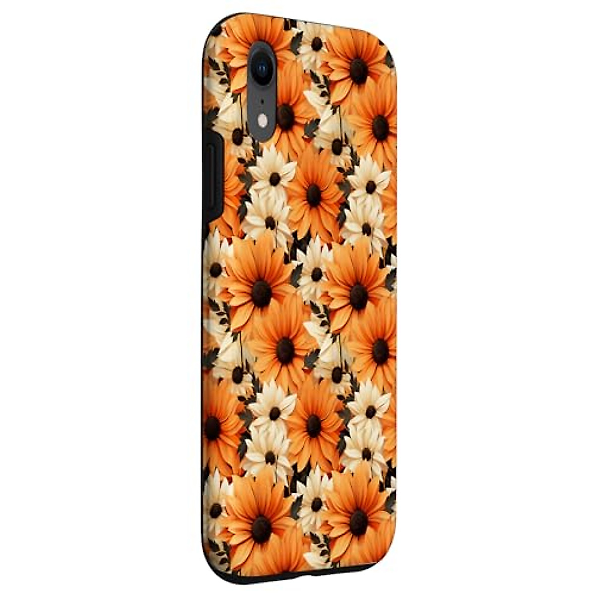 iPhone XR Yellow Sunflower Pattern Floral Garden Sun Flowers Aesthetic Case