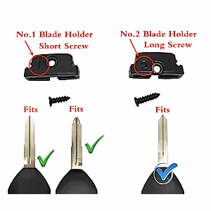 Horande Replacement Key Fob Cover fit for Mitsubishi 2007-2012 Eclipse 2007-2012 Galant 2007-2015 Lancer Keyless Entry Key Fob Shell