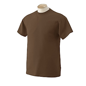 Fruit of the Loom Men's Short Sleeve Crew Tee, Medium - Chocolate