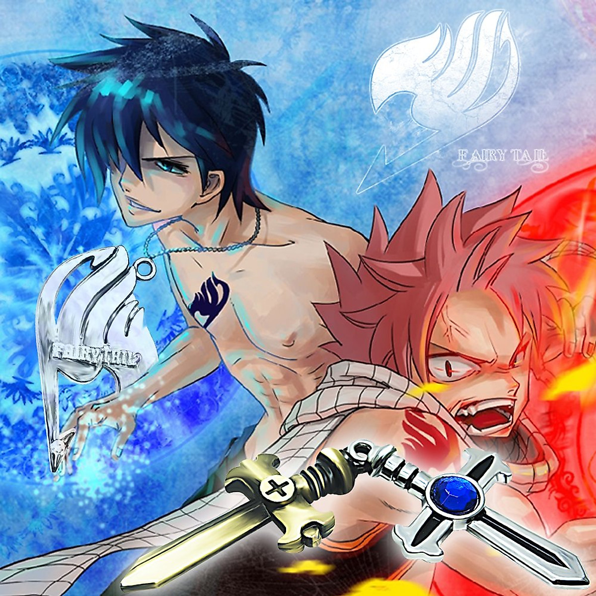 econoLED Fairy Tail, 21Pcs Fairy Tail Lucy Heart Key Chain Celestial Spirit Gate Pendant Set Keychain for Children Kids Christmas Thanksgiving Day