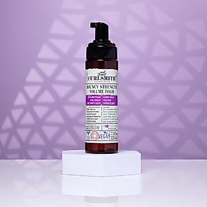 CURLSMITH - Bouncy Strength Volume Foam, Styling Foam for Curly & Wavy Hair, Light Hold (7.5 fl oz)