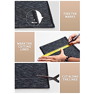 Ewedoos Fleece Lined Pants Women Thermal Yoga Pants with Pockets High Waist Warm Pants Winter Flare Leggings for Women Charcoal