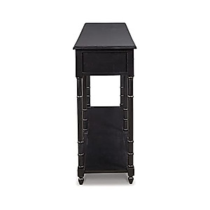 Signature Design by Ashley Eirdale Vintage Casual 4 Drawer Console Sofa Table, Black
