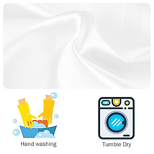 GONGKANGYUAN 12 Pcs Dust Bags for Purses and Handbags Satin Purse Storage Organizer With Drawstring Closure Handbag Protector (White)