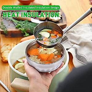 20 Pack Stainless Steel Bowls 4.5 Inches Metal Double Walled Snack Bowls Small Insulated Metal Mixing Bowls Multipurpose Lightweight Toddlers Dinner Bowls for Cereal, Noodles, Ice Cream