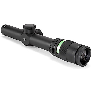 Trijicon TR24-C-200071 AccuPoint 1-4x24mm Riflescope, 30mm Main Tube, Standard Duplex Crosshair Retocle with Green Dot, Matte Black