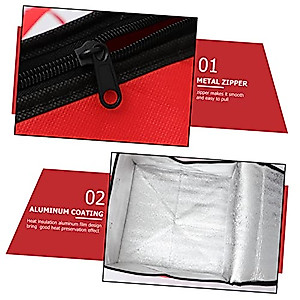KICHOUSE Delivery Warmer Bags 2pcs Insulation Bags Cake Decorating Shopping Bag Organizer Deco Outdoor Insulated Food Container Portable Cake Bag Takeout Thermal Insulation Bag Fold
