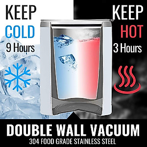 Onebttl Music Lover Gifts For Men, Male, Him - Without Music Life Would B Flat - 12 oz /350 ml Insulated Mugs with Lid - Musician Gifts, Musical Lovers Gift - (White)