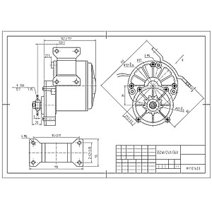 Electric Bicycle Motor Conversion Kit E-Bike Cycling Conversion Kit for 16&quot;-28&quot; Bike 24V 250W (US Stock)