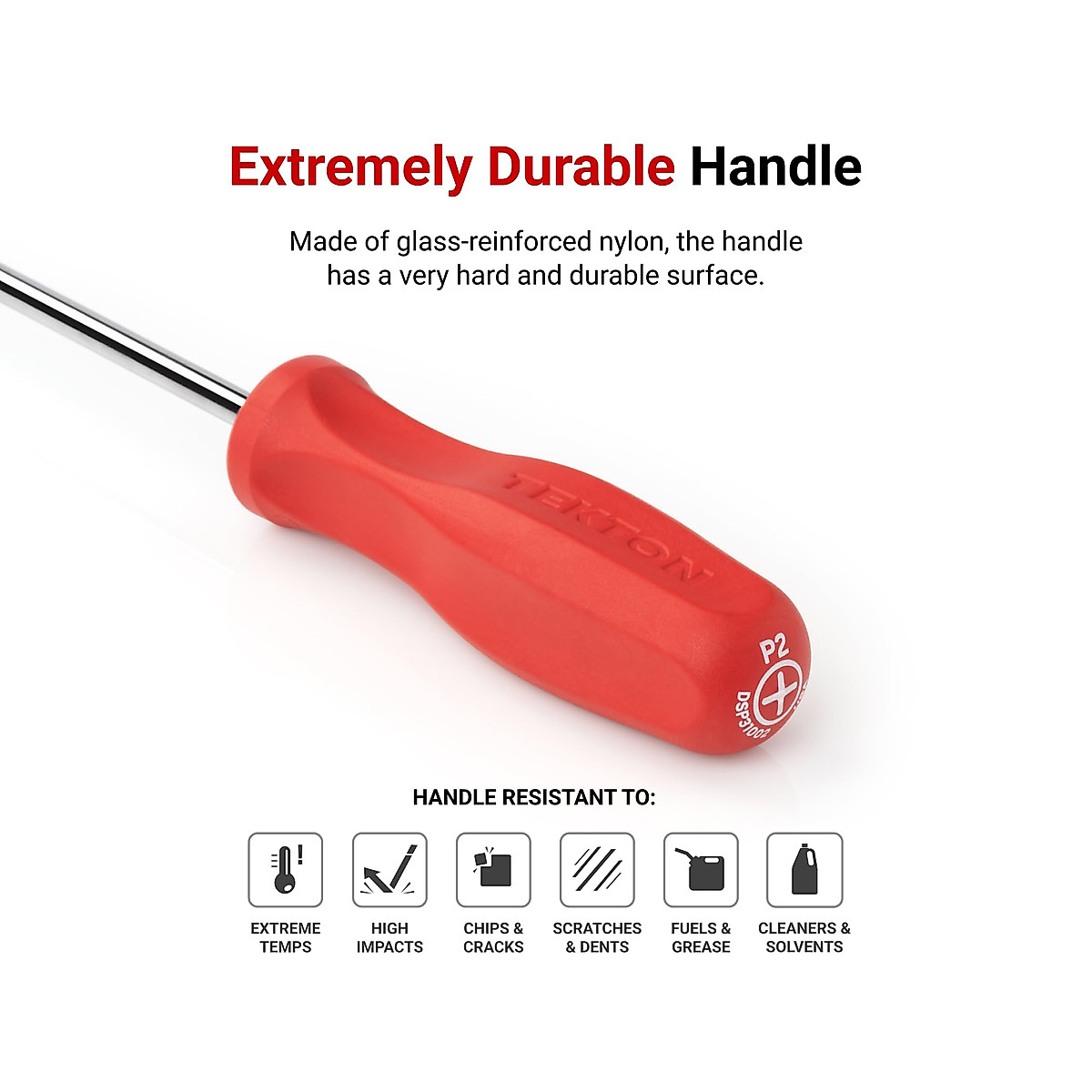 TEKTON Hard Handle Screwdriver Set with Black Rails, 22-Piece (#0-#3, 1/8-5/16 in., T10-T30) | DRV44500 | Made in USA