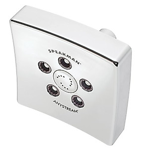 Speakman, Polished Chrome S-3021 Kubos Anystream High Pressure Adjustable 2.5 GPM Shower Head