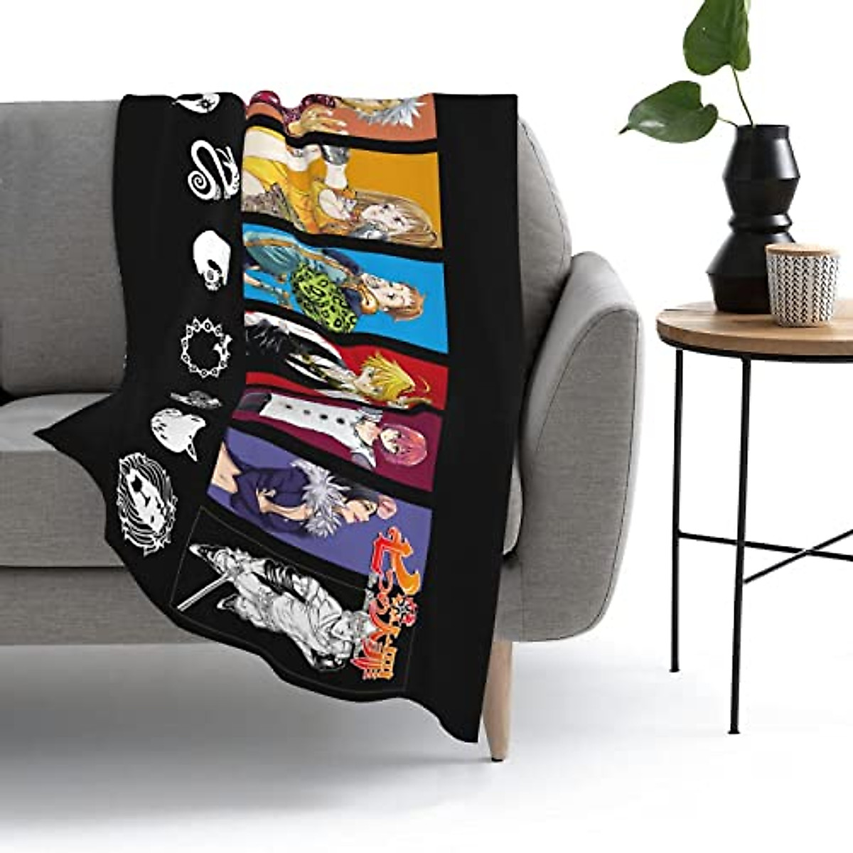 The Seven Deadly Sins Blankets Super Soft Warm Faux Fur Throw Blanket -Ultra-Soft Micro Fleece Blanket Twin, Warm, Lightweight, Pet-Friendly, Throw For Home Bed, Sofa & Dorm