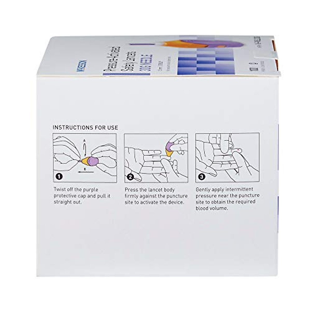 McKesson Safety Lancets, Sterile, Pressure-Activated, 30 Gauge Needle, 1.5 mm, 100 Count, 1 Pack