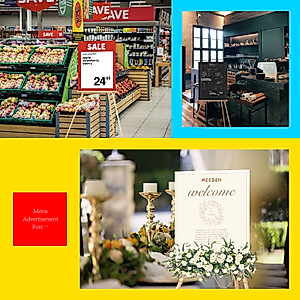 MEEDEN Beech Wood Display Wedding Easel Stand, Max Height 64'' Holds Up to 40"/11lb, Wooden Display Tripod for Wedding Sign, Poster, A-Frame Artist Floor Easel for Painting, Canvas, Show, Presenting