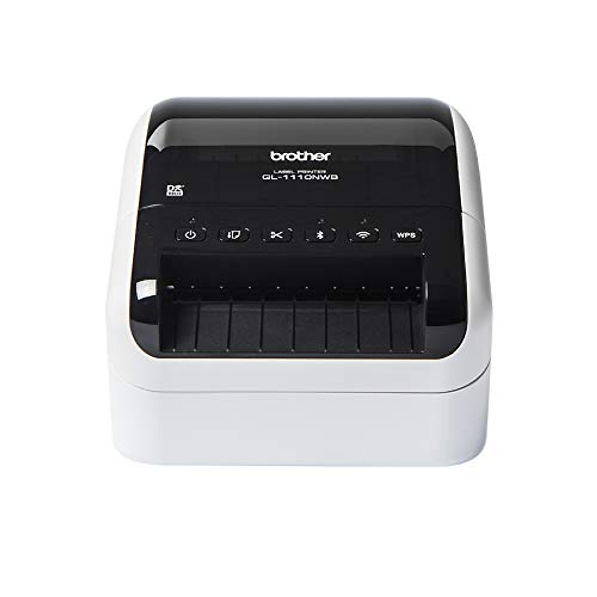 Brother QL-1110NWB Label Maker, Shipping Labeller, Wireless, PC Connected, Network and Bluetooth, Desktop, Wide Format 4 Inch Labels