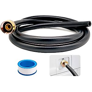 Leakproof Dehumidifier Drain Hose 3/4 Inch FHT Connection Brass Interface to Prevent Water Leakage 5 Feet Thickened Dehumidifier Hose with Rustproof Durable Connector Fits for Most of Dehumidifiers