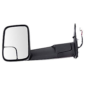 Trail Ridge Towing Mirror Power Heated Textured Black Pair Set for Tacoma New