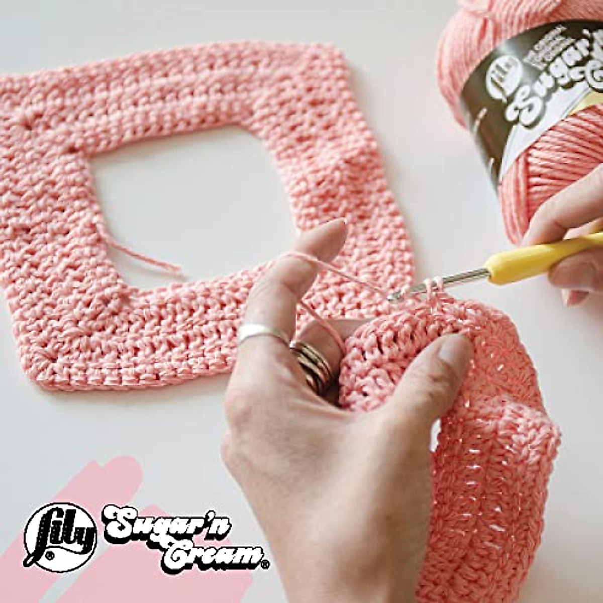 Lily Sugar'N Cream Cones Sonoma Yarn - 1 Pack of 400g/14oz - Cotton - 4 Medium - Knitting, Crocheting & Crafts