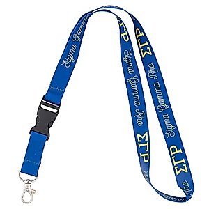 Desert Cactus Sigma Gamma Rho Sorority Lanyard Car Keys ID Badge Holder Keychains Detachable Breakaway Snap Buckle (Lanyard - Blue)