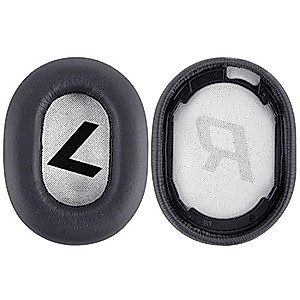 Geekria QuickFit Replacement Ear Pads for Plantronics BackBeat PRO 2, BackBeat PRO 2 Special Edition, Voyager 8200 UC Headphones Ear Cushions, Headset Earpads, Ear Cups Cover Repair Parts (Grey)