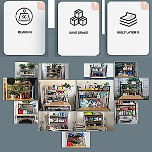 BKGDO Washer Storage Frames Floor Standing for Over Toilet,Bathroom Shelf,Multi-Purpose Washinghine Shelf,Washinghine Storage Rack Bathroom Organizer/White