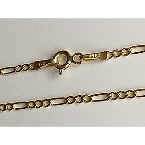 ALEX AND ELSA 14K REAL GOLD HAMSA BLUE EVIL EYE NECKLACE 18" LONG / 14K ORO PURO CADENA DE MANO Y OJO 18" LARGO