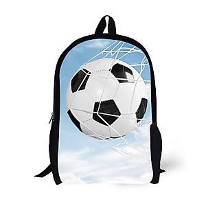 ANYFOCUS Football Backpack School Bag , for Age 6-15 Years Old Boys Combustion Sport Soccer