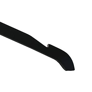 NAHANCO Equinox Wooden Shirt Hanger, 17" - High Gloss Black, 50/CTN