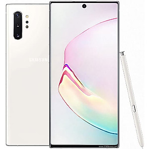 SAMSUNG Galaxy Note 10+ Plus (256GB, 12GB) 6.8" QHD+ AMOLED, Snapdragon 855, 4300mAh Battery, 4G LTE Fully Unlocked (T-Mobile, Verizon, Global) N975U1 US Model (w/Wireless Charger Pad, White)