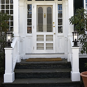 Darkaway Outdoor Post Lights Lamp Posts Outdoor Lighting, Waterproof Aluminum Post Lights Outdoor Light Fixtures with Glass, Light Posts for Outside Patio Yard (1 Pack, Black)