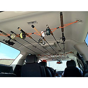 LoopRope | Bungee Cord Tie Down System | Adjustable Cargo Strap | Knot Free | Truck, RV, ATV, Camping,Outdoor Accessory, Multipurpose | Loop, Clip and Go | 5 Feet (Orange)