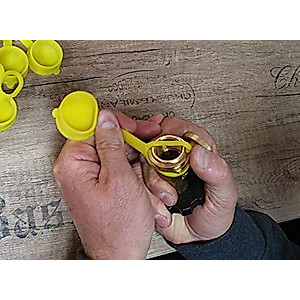 AuPro Propane QCC-1 Gas Fitting 17-5393 PU Cap and Strap