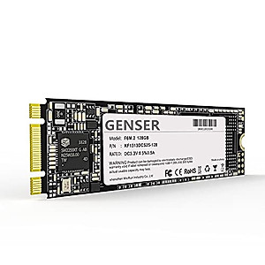 GENSER M2 SATA SSD 1TB Solid State Drive 1000GB M.2 NGFF 2280 Internal Hard Disk HDD for Desktop Laptop (B-1TB)