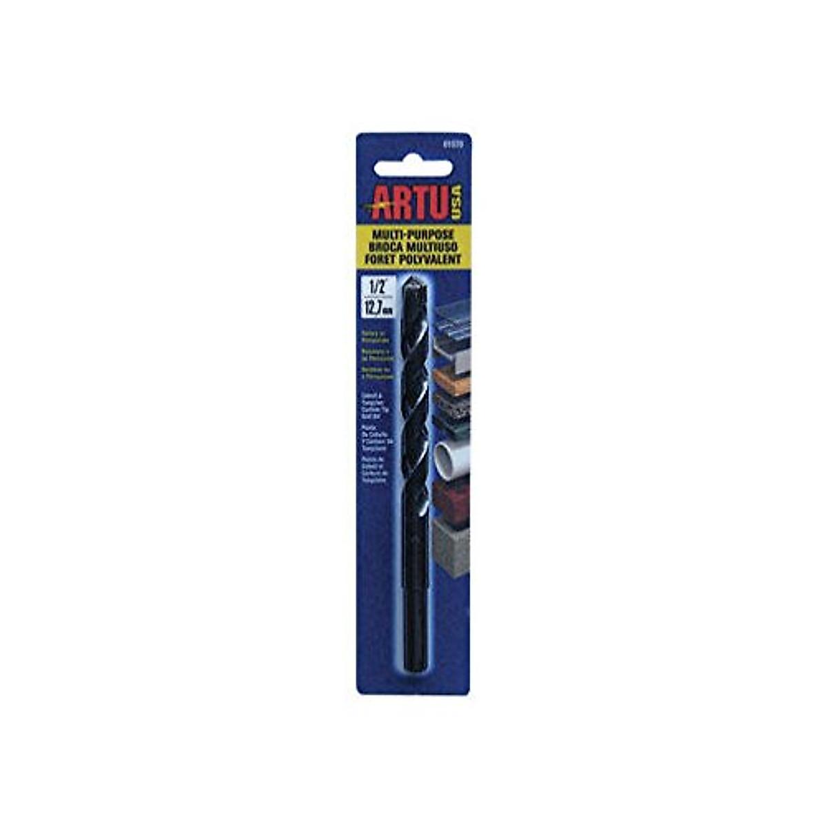 Artu Cobalt Multi Purpose Drill Bit Concrete, Percussion 1/2" Dia, 6" Overall Length Carded