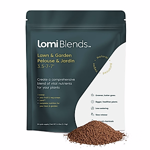 Lomi Blends - All-in-One Lawn and Garden Solution - All-Natural Multi-Vitamin for Healthy Soil, Safe for Kids and Pets, Easy to Use - Sustainable Gardening