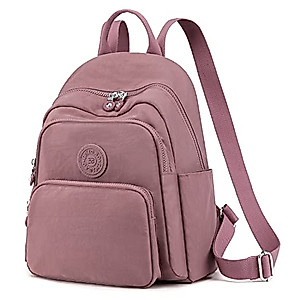 Collsants Small Nylon Backpack for Women Mini Backpack Purse Teen Girl Fashion Backpack Small Travel Bag Daypack(dark blue)