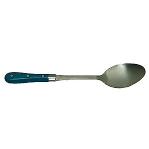 The Pioneer Woman Basting Spoon Large Stainless Steel Teal Handle 14" Long