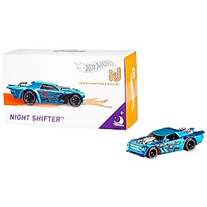 Hot Wheels id Vehicle Night Shifter with Embedded NFC Chip, Uniquely Identifiable, 1:64 Scale, for Kids Ages 8 Years and Older