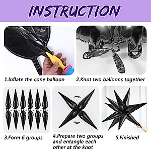 166pcs Pink Black Purple Halloween Balloon Garland Arch kit, Scary Spider Happy Halloween Baby Shower Party Decorations with 3D Bat Stickers for Girls Spooky Birthday BOO Day Party Supplies