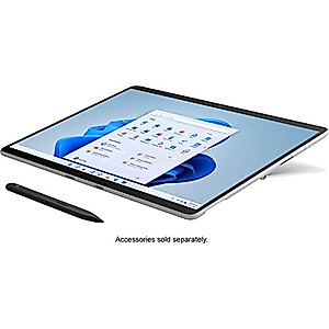 Surface Pro X 13-inch Touchscreen 128GB SSD - Microsoft SQ1-8GB RAM (Wi-Fi + Cellular 4G LTE, Windows 11 Home, Platinum) E4K-00001 Newest Version 2021 (Renewed)