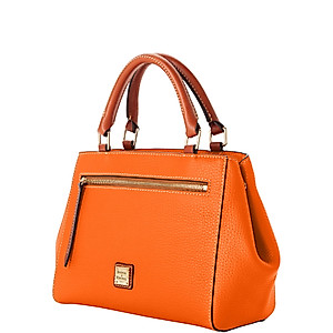 Dooney & Bourke Handbag, Pebble Grain Small Zip Satchel - Clementine