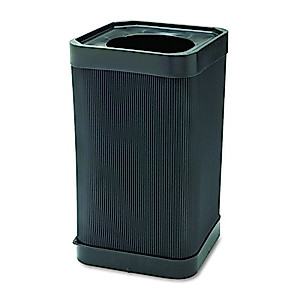 Safco Products At-Your-Disposal Trash Can 9790BL, Black, Impact and Water Resistant, 38 Gallon