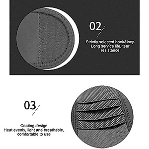 Eulbevoli Knee Brace, Four‑Layer All Non‑Slip Dots Heating Knee Brace for Knee Osteoarthritis Sports Injuries, Bruises, Edema and Rheumatic Diseases